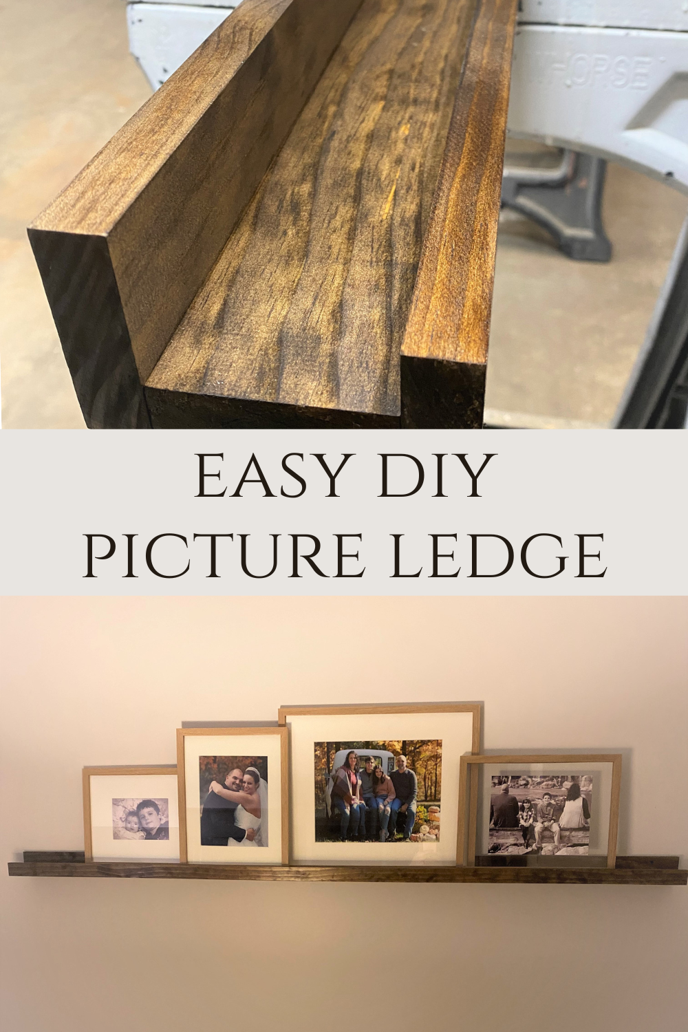 How to make a DIY Picture Ledge – Home on Henning Road